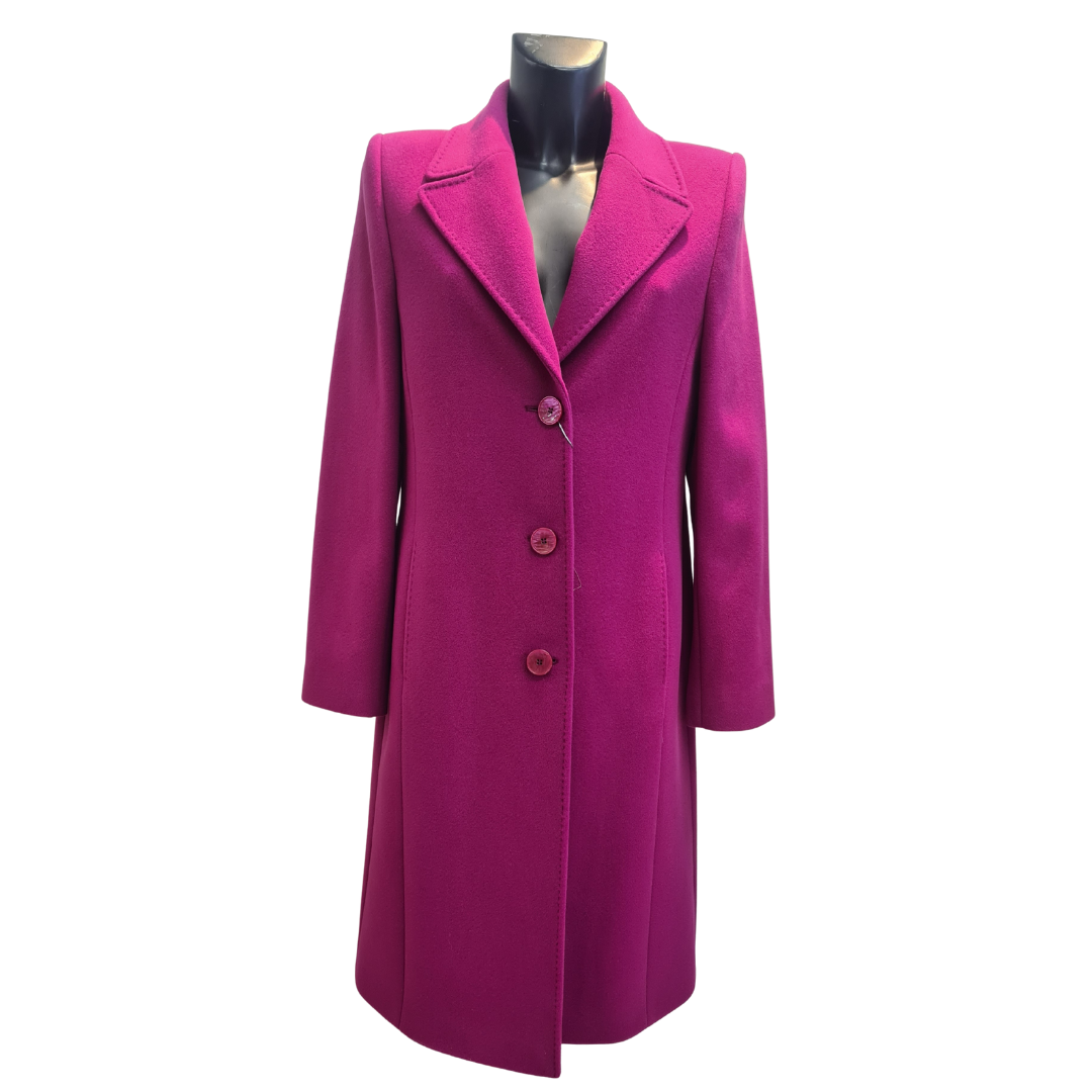 Long Wool Coat - Cercise Pink - Christina Felix – Fifty Seven Boutique