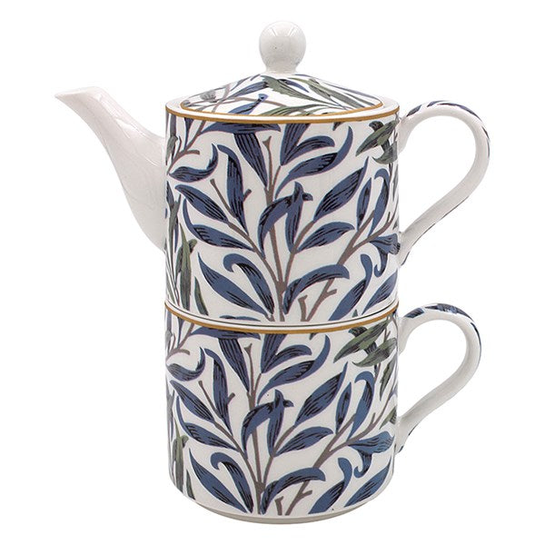 William Morris “Tea For One” Set - Willow Bough – Fifty Seven Boutique