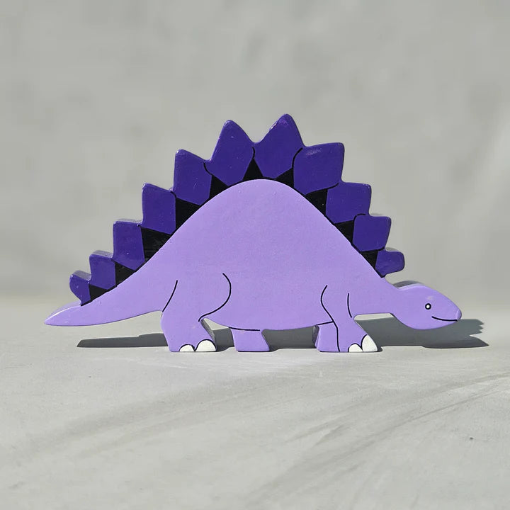 Magnetic Wooden Stegosaurus – Fifty Seven Boutique